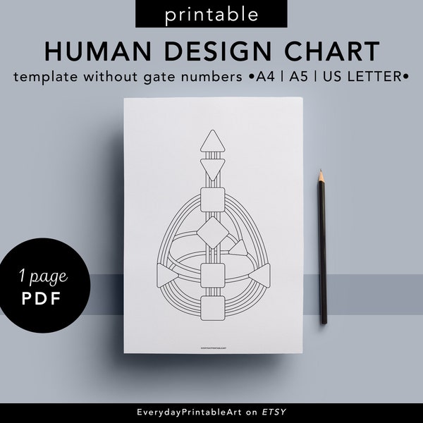 Human Design Bodygraph Template - Etsy