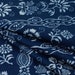 Indian Handmade Natural 100% Cotton Fabric - Indigo Blue Hand Printed ...