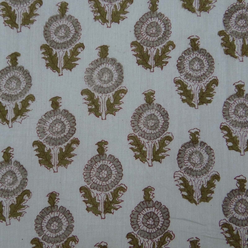 Hand Printed Fabric - Etsy