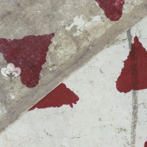 Red Color Triangle Cotton Printed Fabric, Hand Block Print Fabric by ...