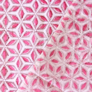 Pink India Block Print Cotton Fabric, Soft Voile by the Yard - Etsy