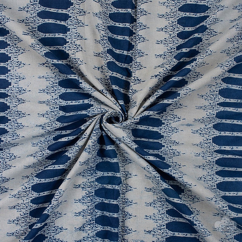 Indigo Blue Fabric - Etsy