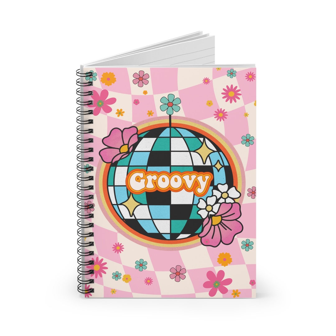 Groovy Preppy Kawaii Notebook for Back to School - Etsy