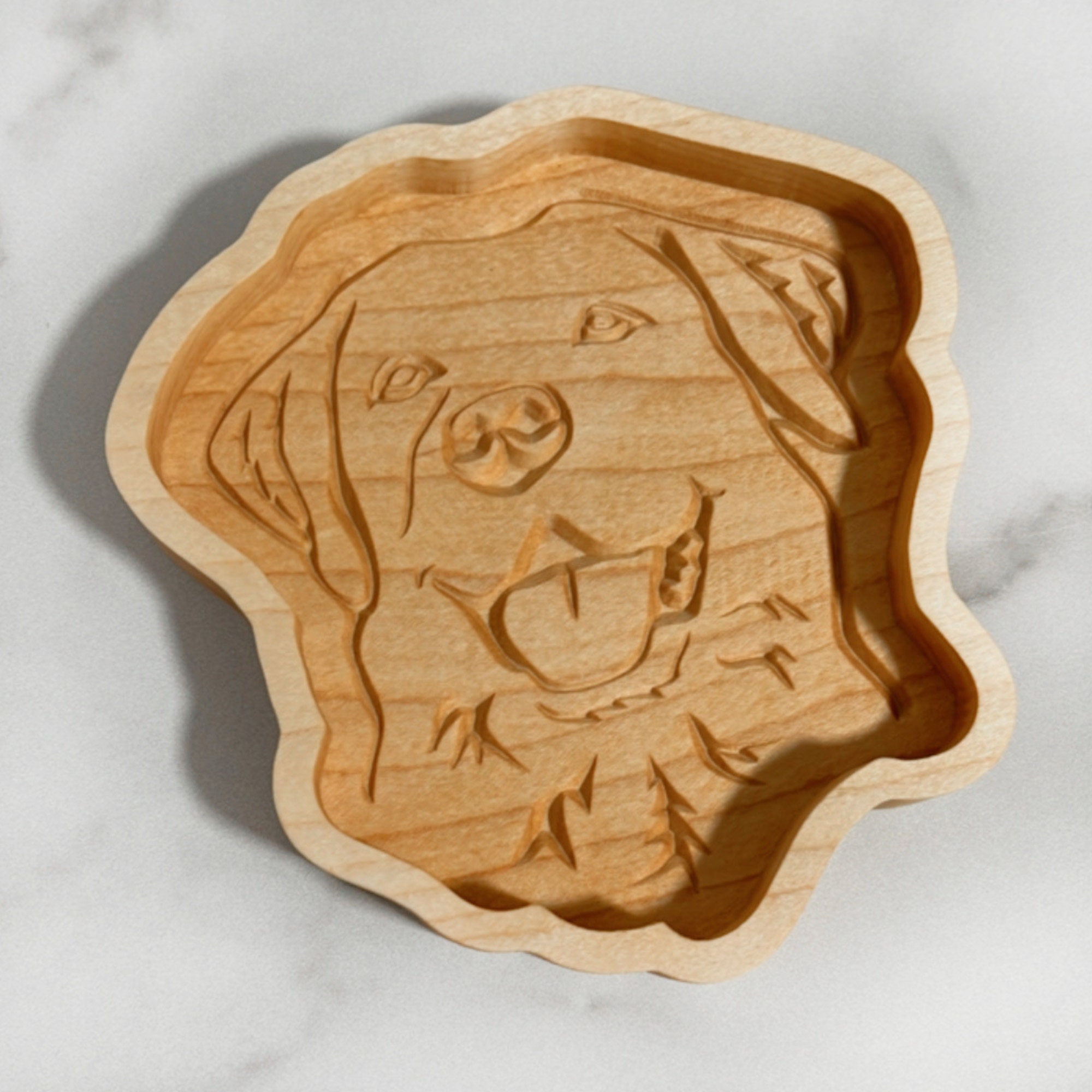Labrador Wood Tray Dog Face Food-safe Catchall Tray EDC - Etsy