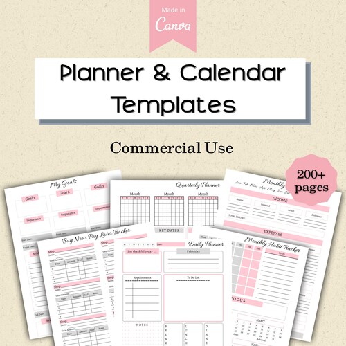 EDITABLE Digital Planner Commercial Use Template Keynote - Etsy