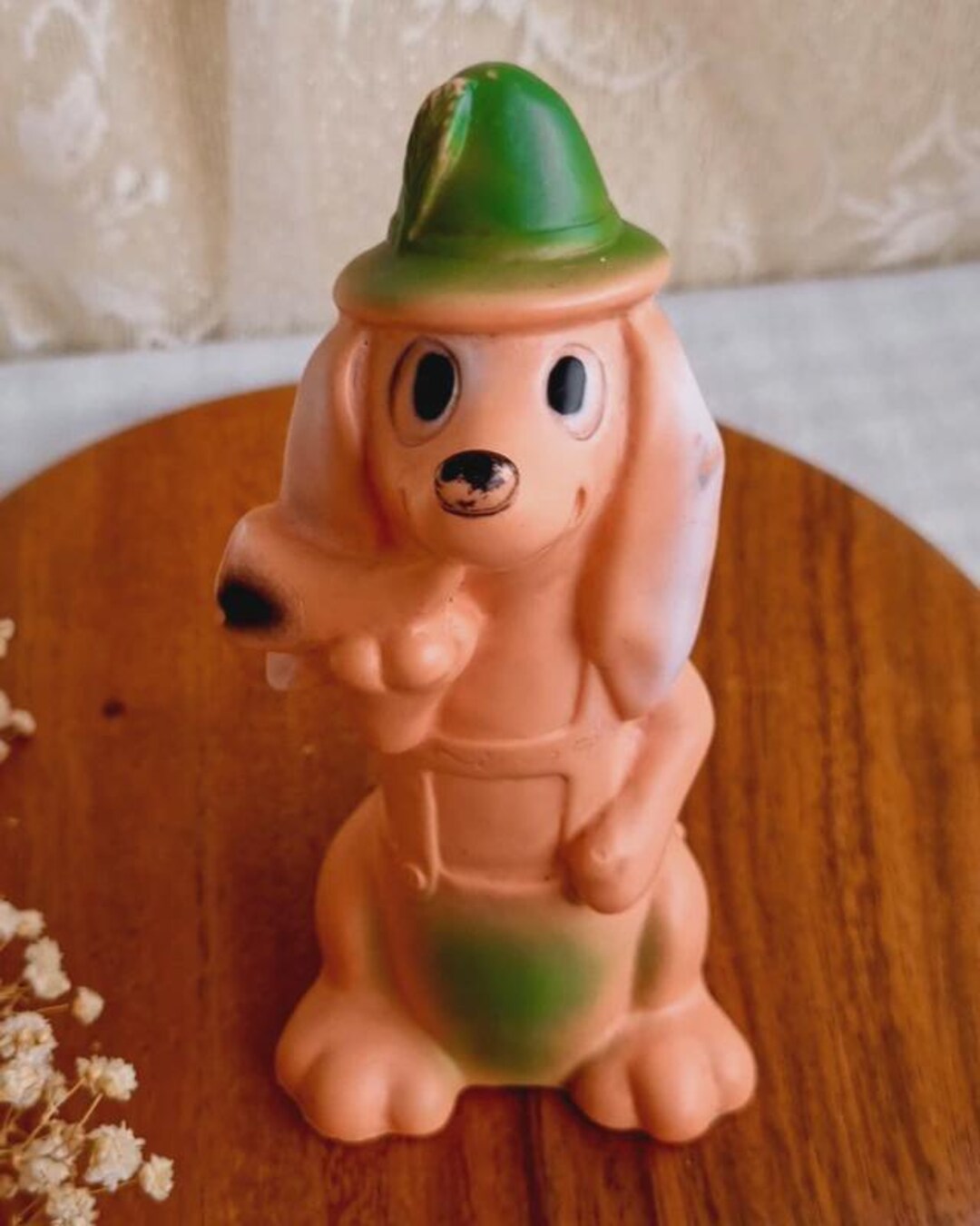 Vintage 60s/70s German-style Basset Hound Dog Figure in Alpine Hat ...
