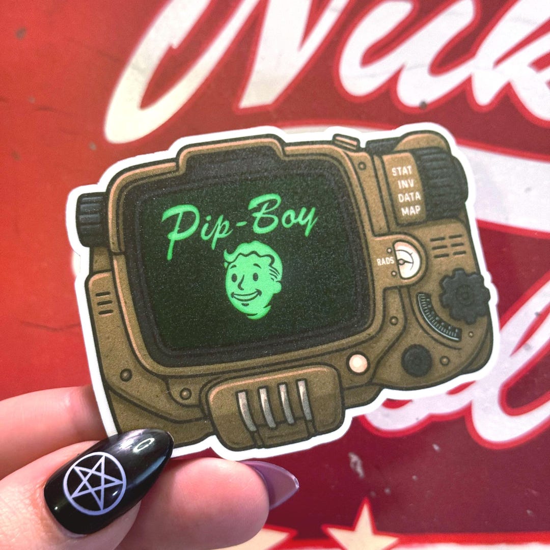 Pip Boy Vinyl Sticker: Fallout Handmade Gaming Decal - Etsy