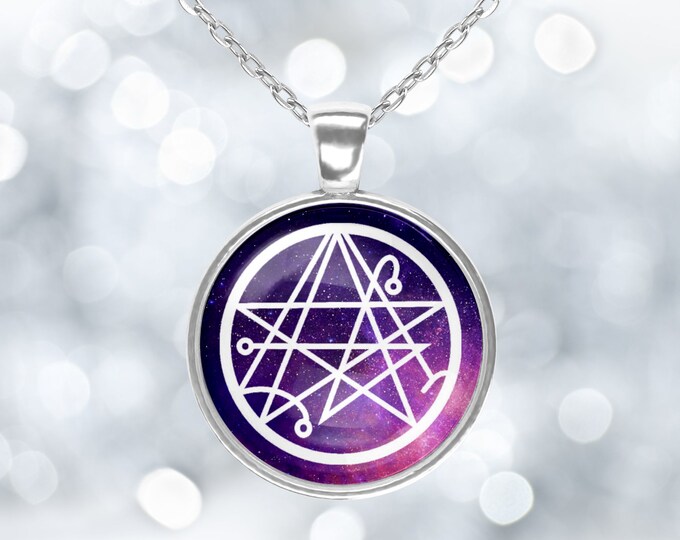Necronomicon Necklace Lovecraft Cthulhu Sigil Seal of Lucifer Amulet ...
