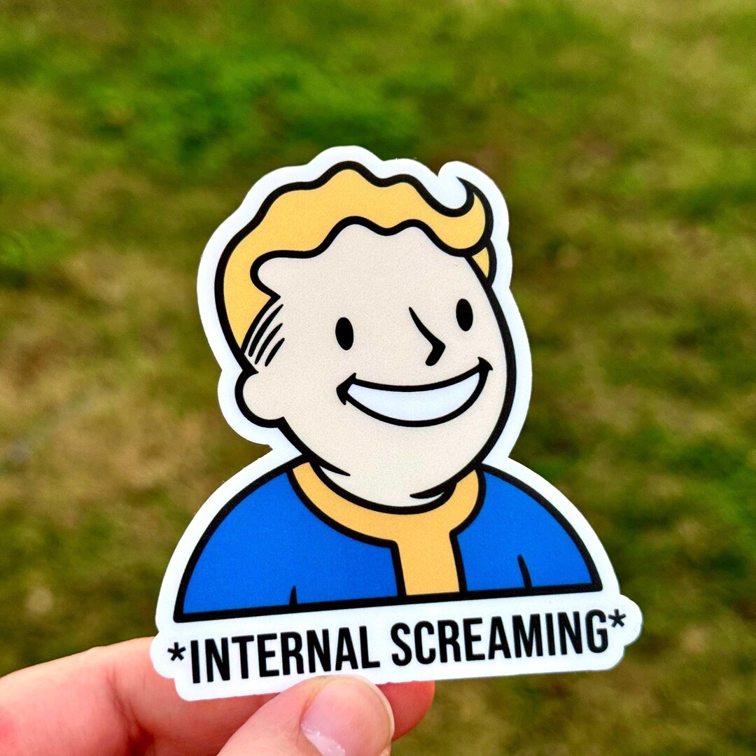 Fallout Vinyl Sticker: Vault Boy Funny Handmade Gaming Decal - Etsy ...
