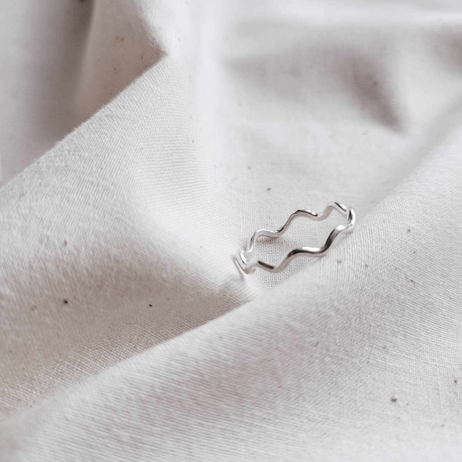 Wiggle Ring Silver Wave Ring Wavy Ring Skinny Stacking | Etsy