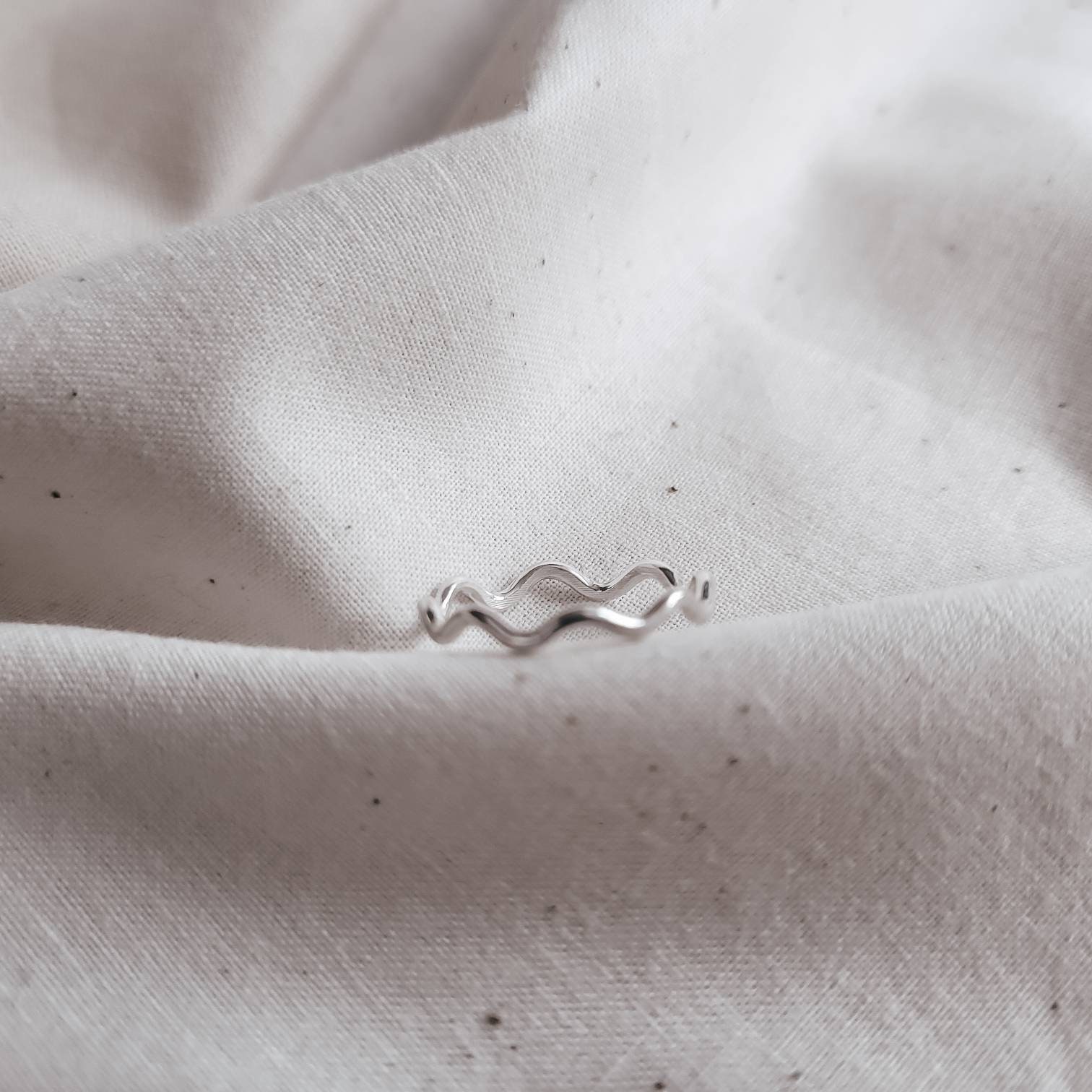 Wiggle Ring Silver Wave Ring Wavy Ring Skinny Stacking | Etsy