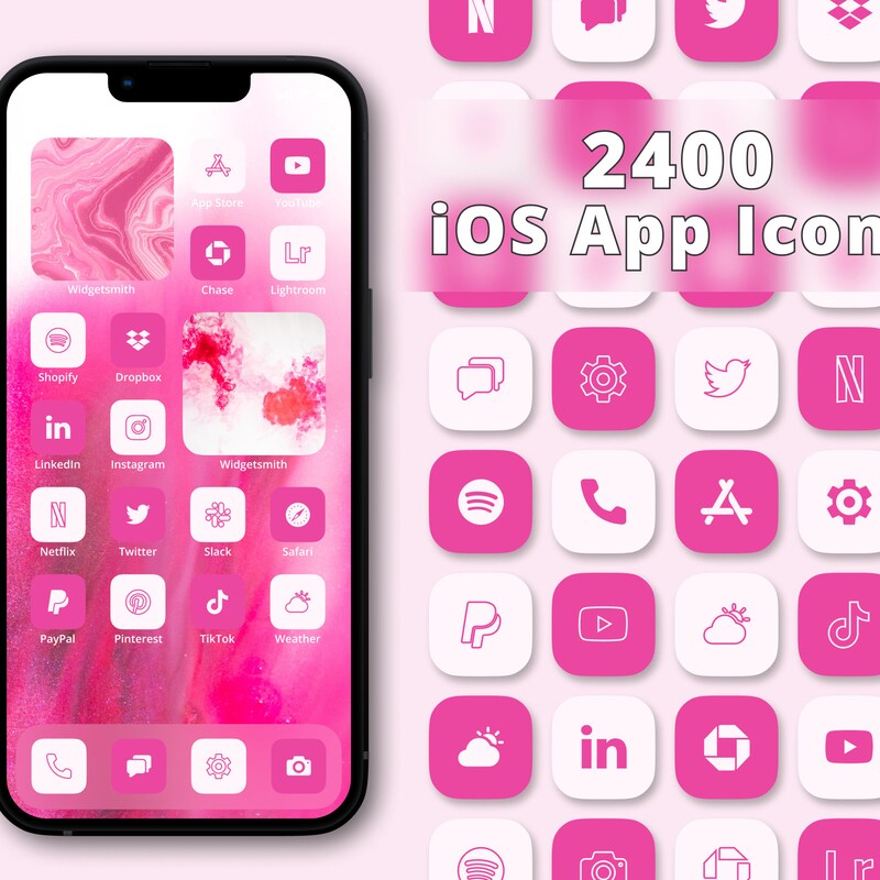 Pink App Icons - Etsy