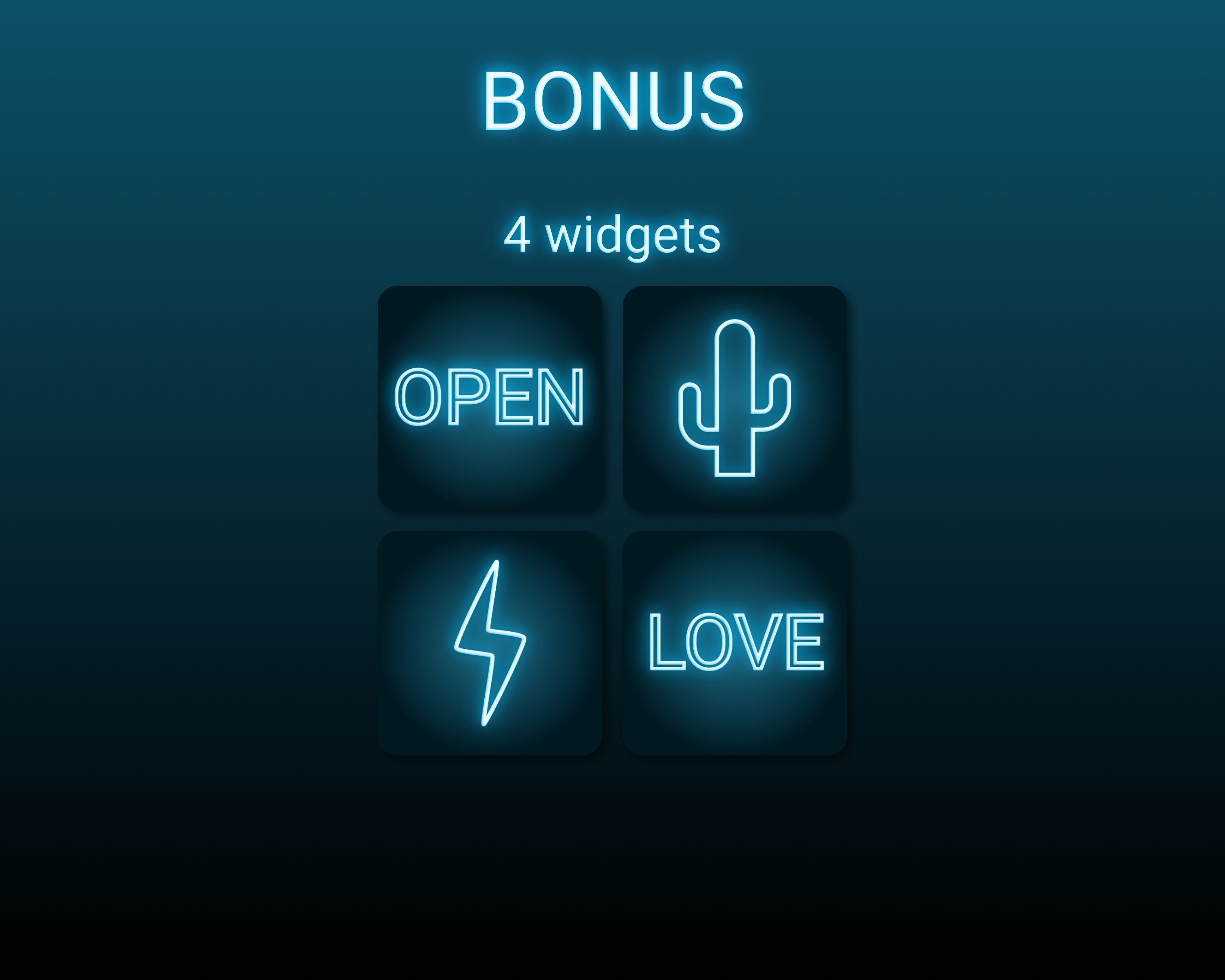 Light Blue Neon App Icons Bundle Neon Aesthetic Themed App - Etsy