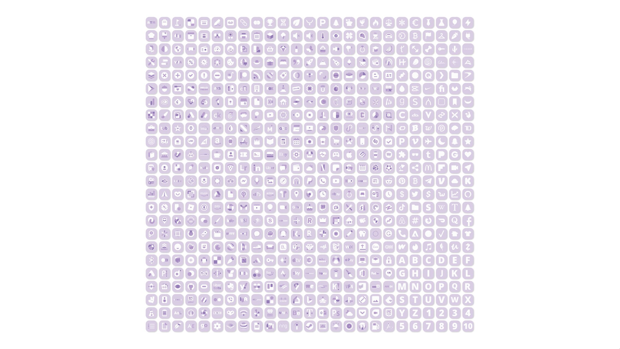 Violet App Icon Pack Aesthetic App Icons Purple App Covers - Etsy