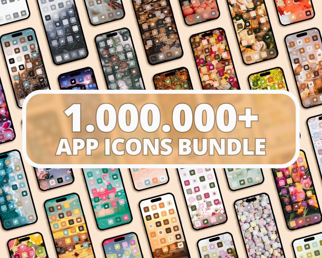 Ios App Icon Pack | Ios Icon Bundle | Fall App Icon Pack | Winter ...