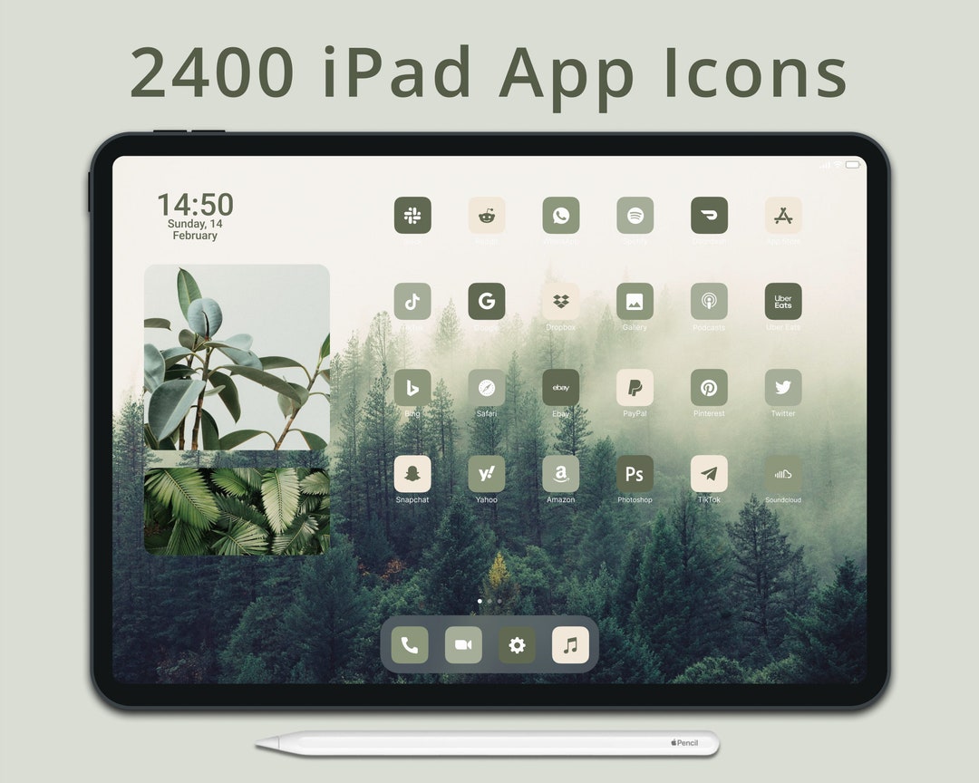 Forest Themed iPad App Icon Pack | iPad Desktop Icons | Ios Pack | Ios ...
