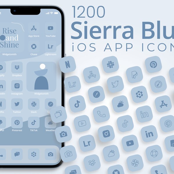 Blue App Icons - Etsy