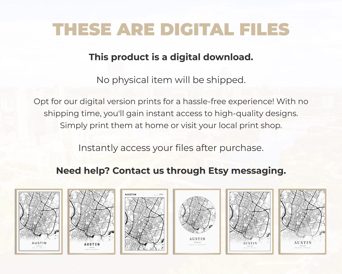 Austin Print, Austin Map Art, Austin Map Poster, Map Print, Map Wall ...