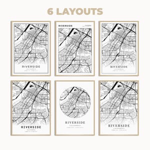 Riverside Poster, Riverside Map Poster, California Print, Riverside ...