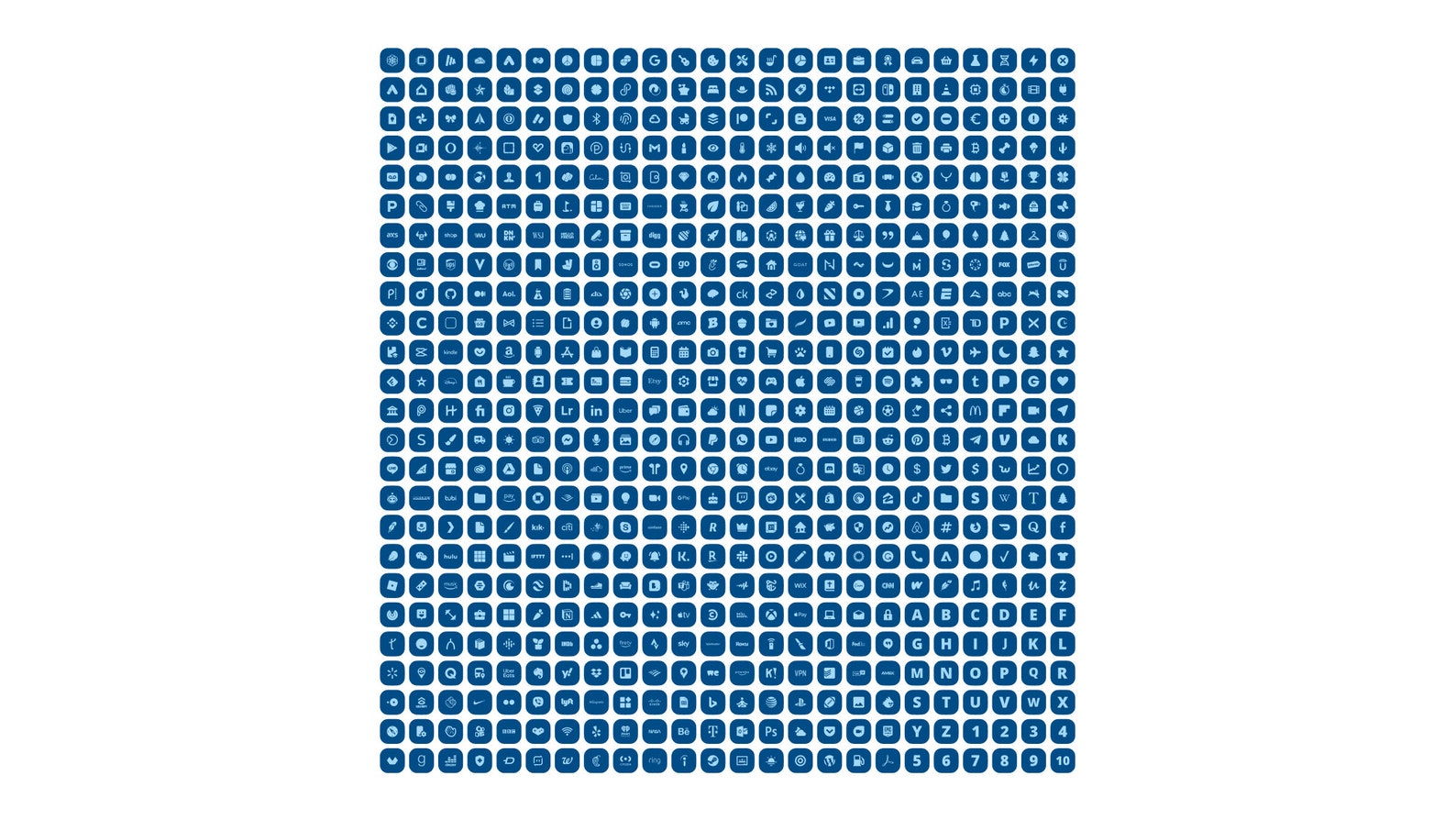 Blue App Icon Pack Aesthetic Icons Blue App Covers Dark - Etsy