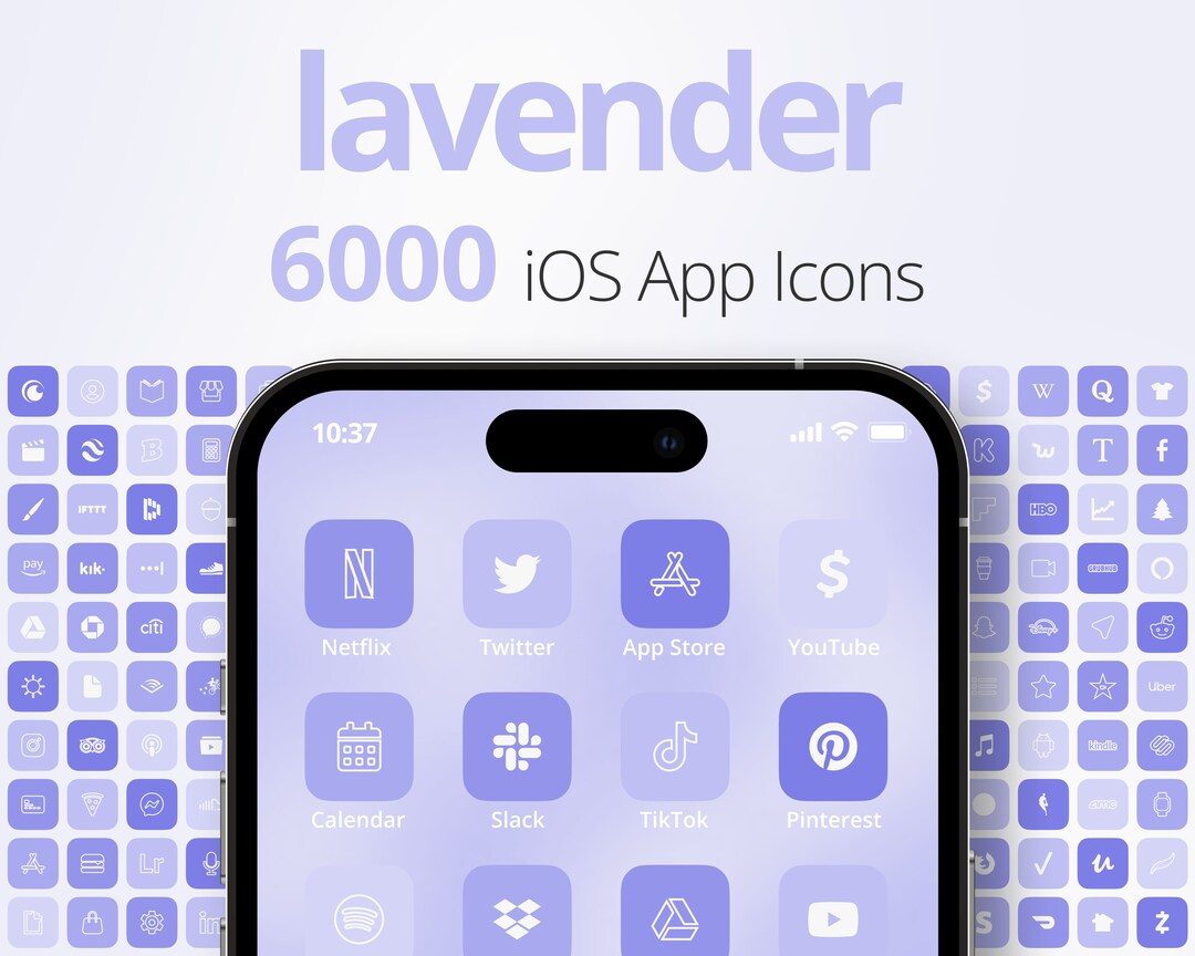Aesthetic Lavender App Icons, Aesthetic App Icons Pack, Lavender Ios ...