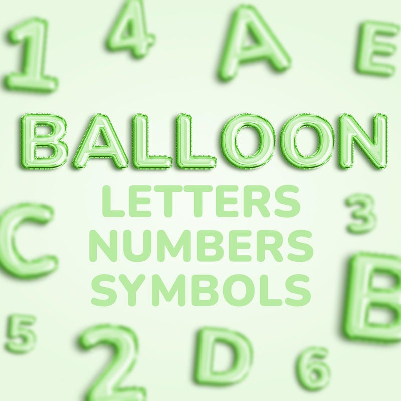 Alphabet Balloons - Etsy