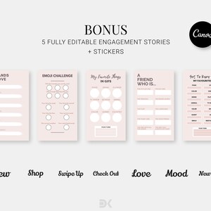 30 Fully Editable Instagram Story Templates + Bonus - Canva Templates ...