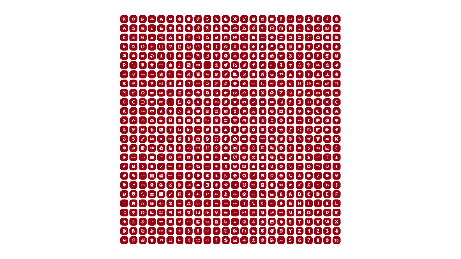 Red Ios App Icons Aesthetic App Icons Red App Covers Red - Etsy