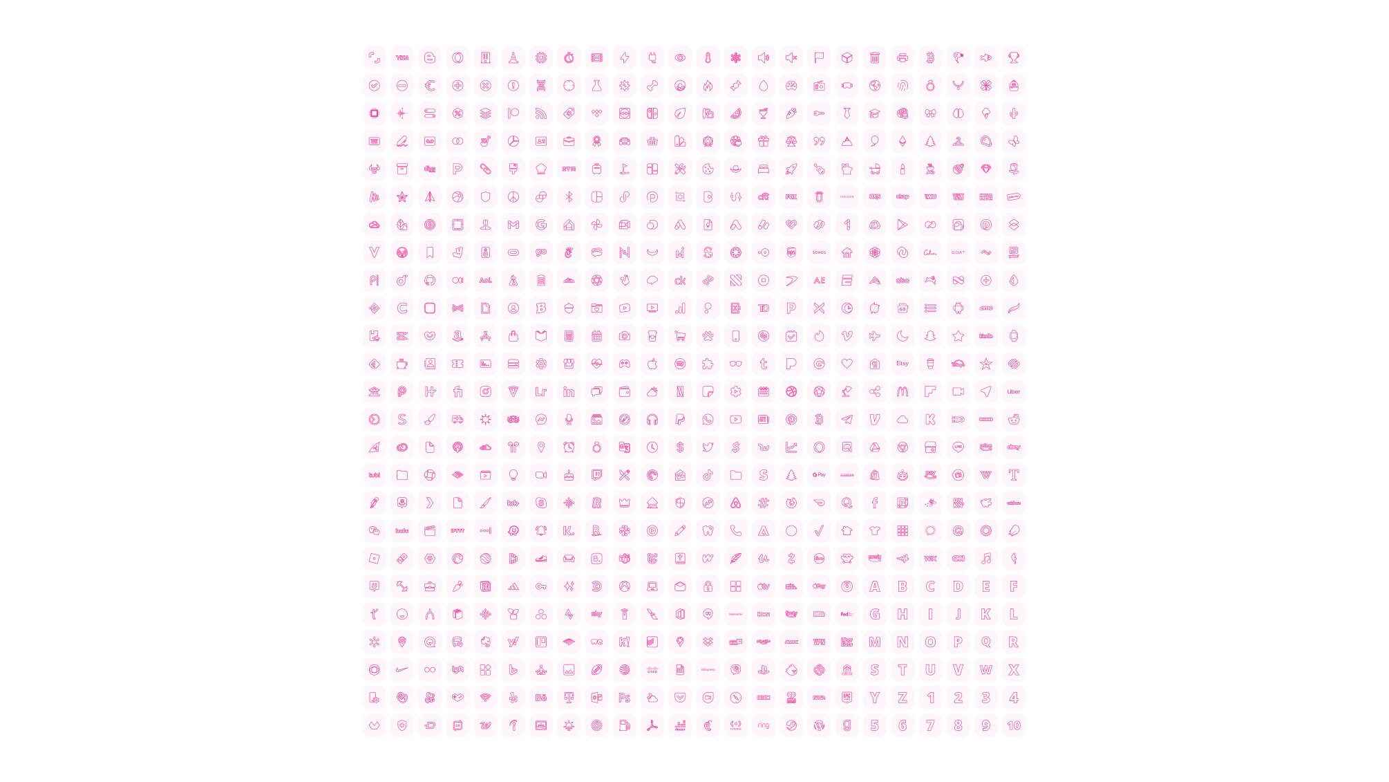 Pink App Icon Pack | Aesthetic Icons | Hot Pink App Covers | iPhone App ...