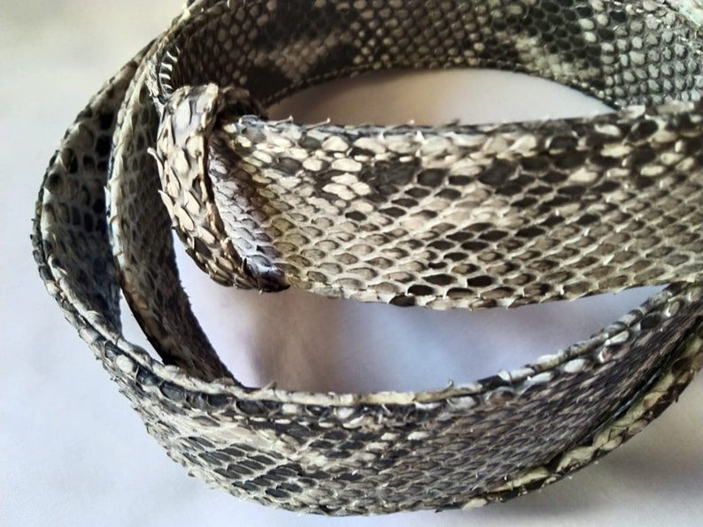 Snakeskin Belt Real Genuine Python Snake Skin Leather Handmade | Etsy