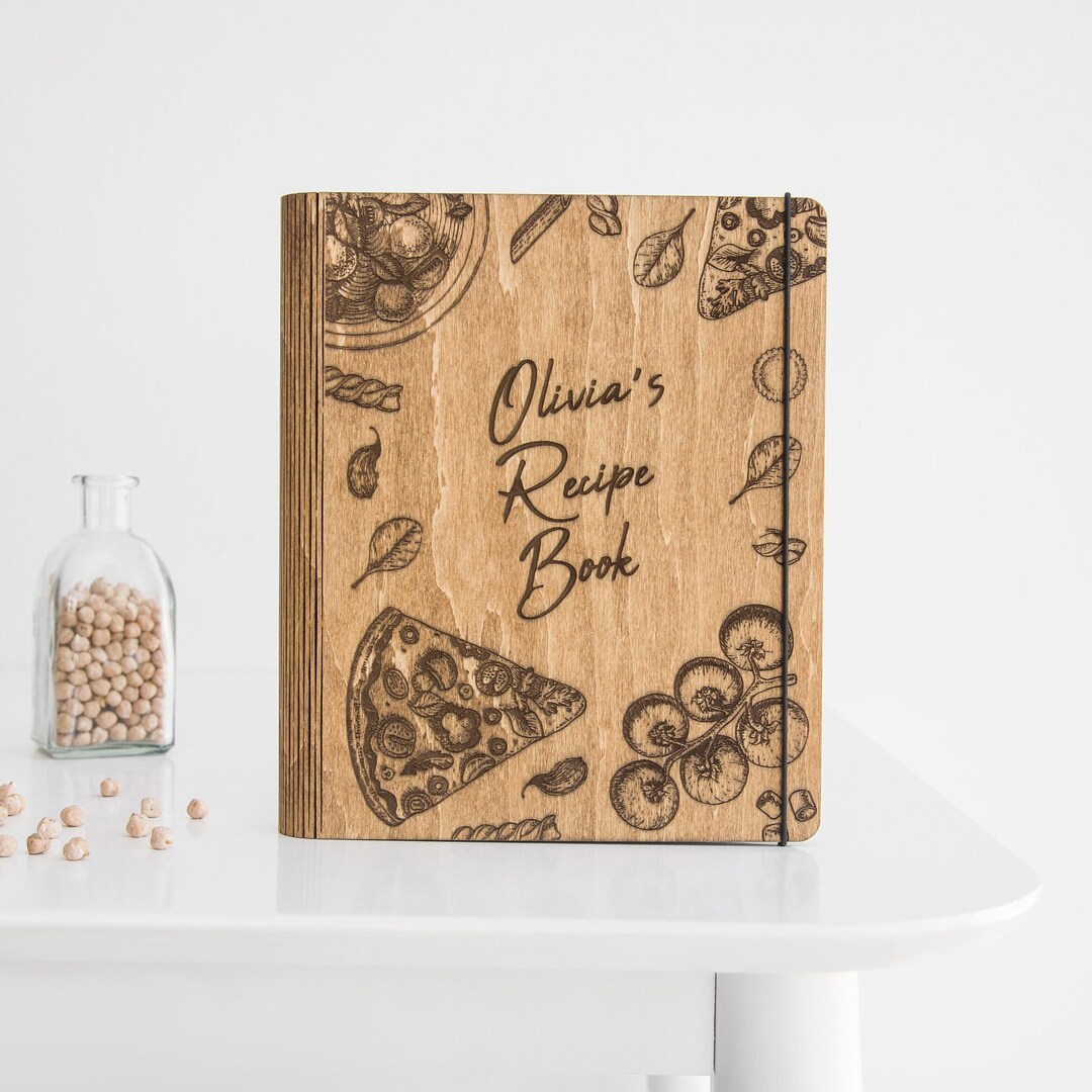 Custom Recipe Book Binder, Family Name Sign Cookbook Gift for Mom ...