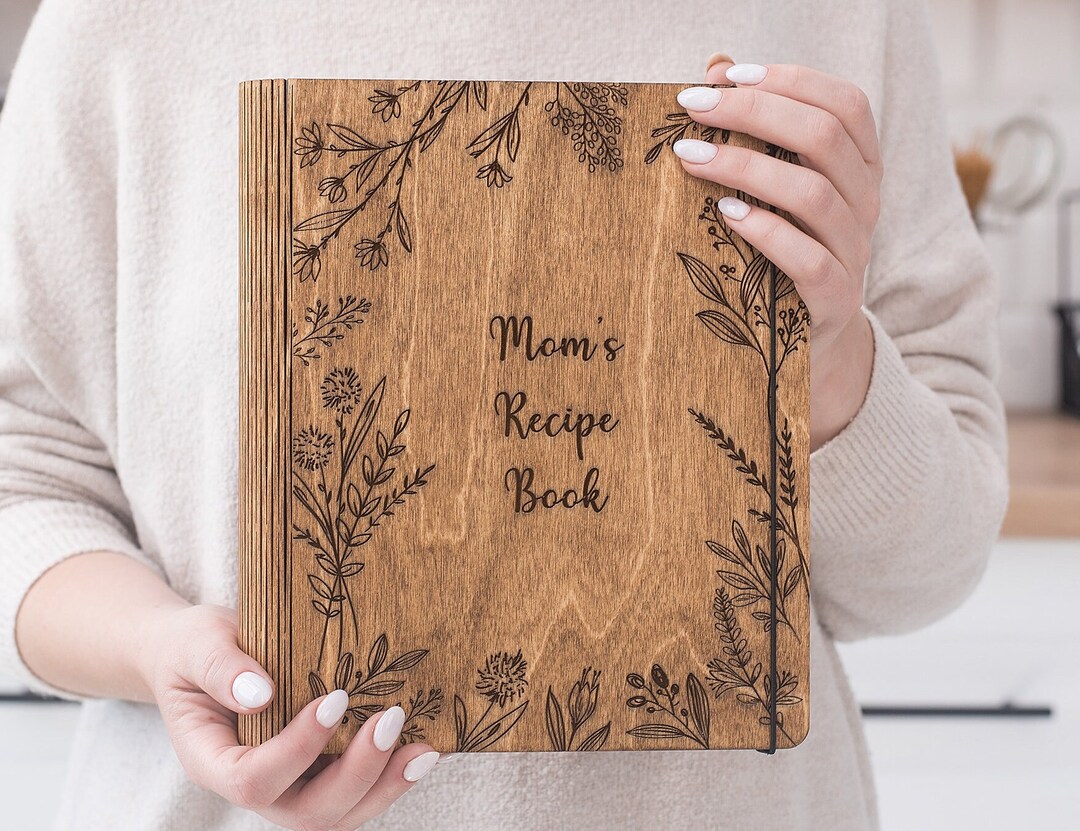Personalized Recipe Book Blank Custom Cookbook Binder to Write in ...