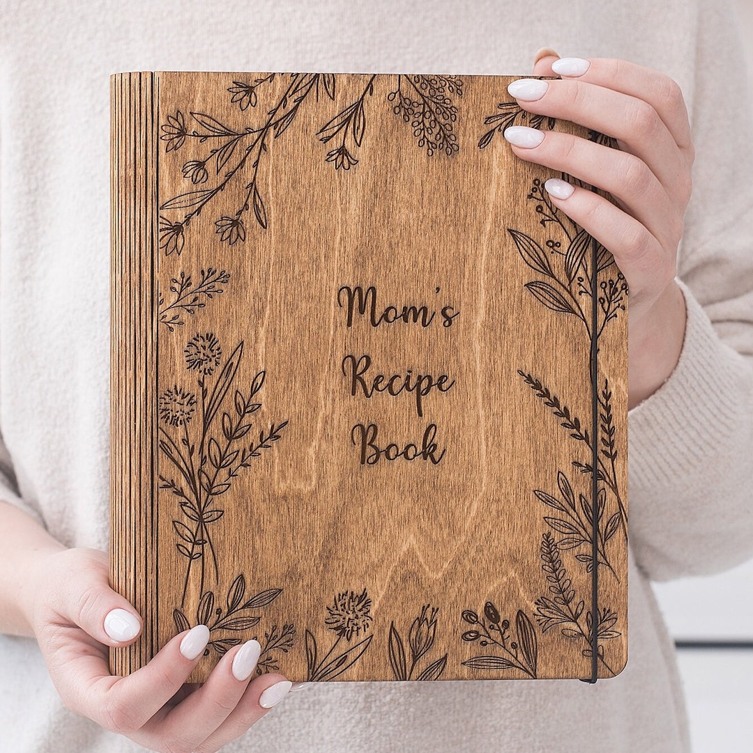 Personalized Recipe Book Blank Custom Cookbook Binder to Write in ...