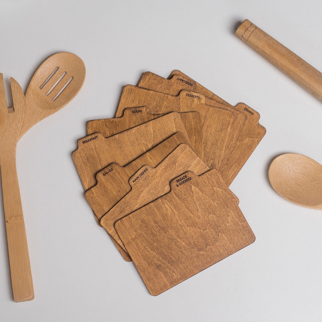 Wooden Dividers 4x6 and 3x5 for Recipe Box - Etsy