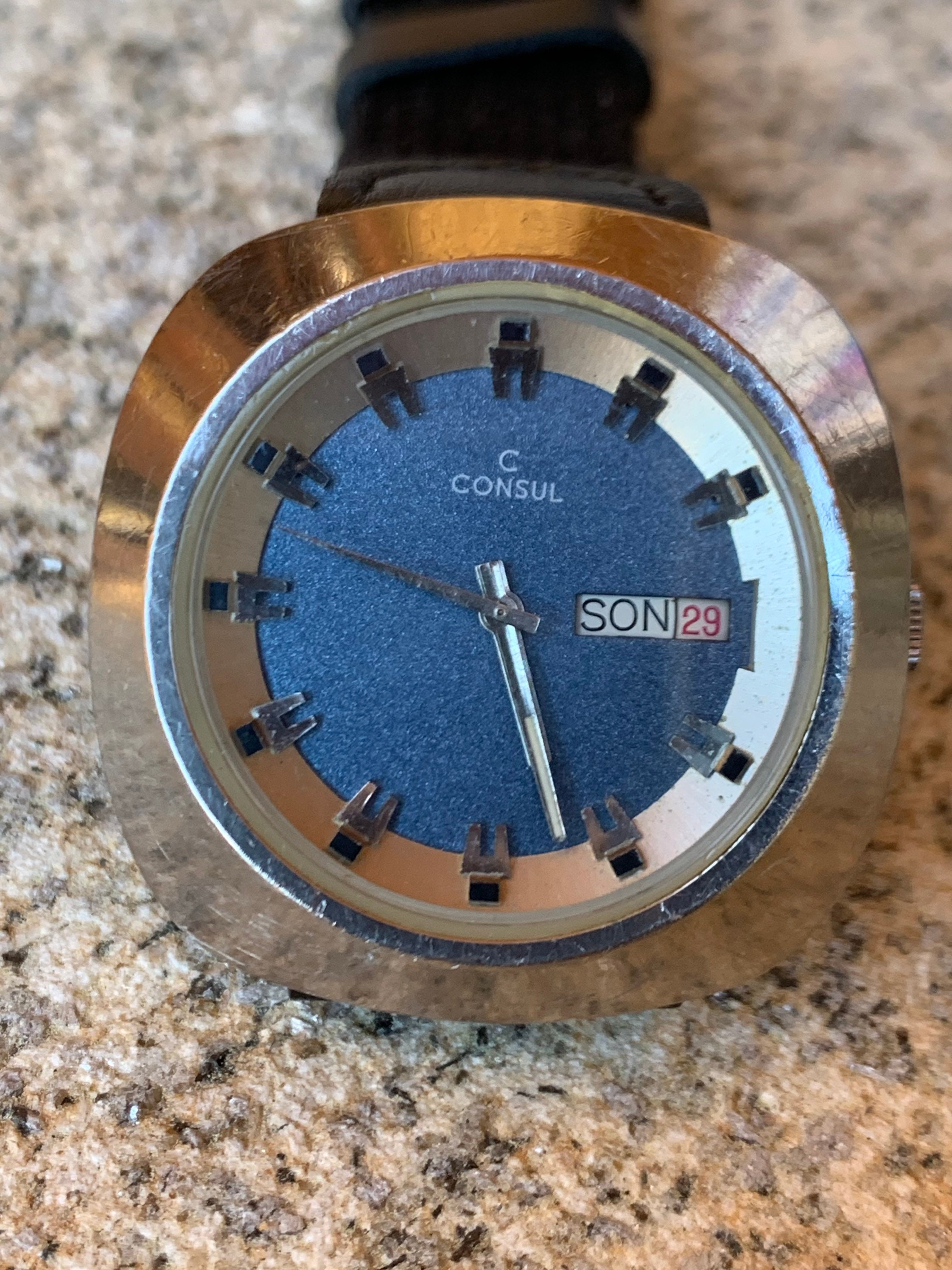 Consul Day Date Jumbo Size – Men’s Vintage Watch - Etsy España