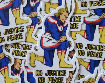 All Might Sticker - Etsy