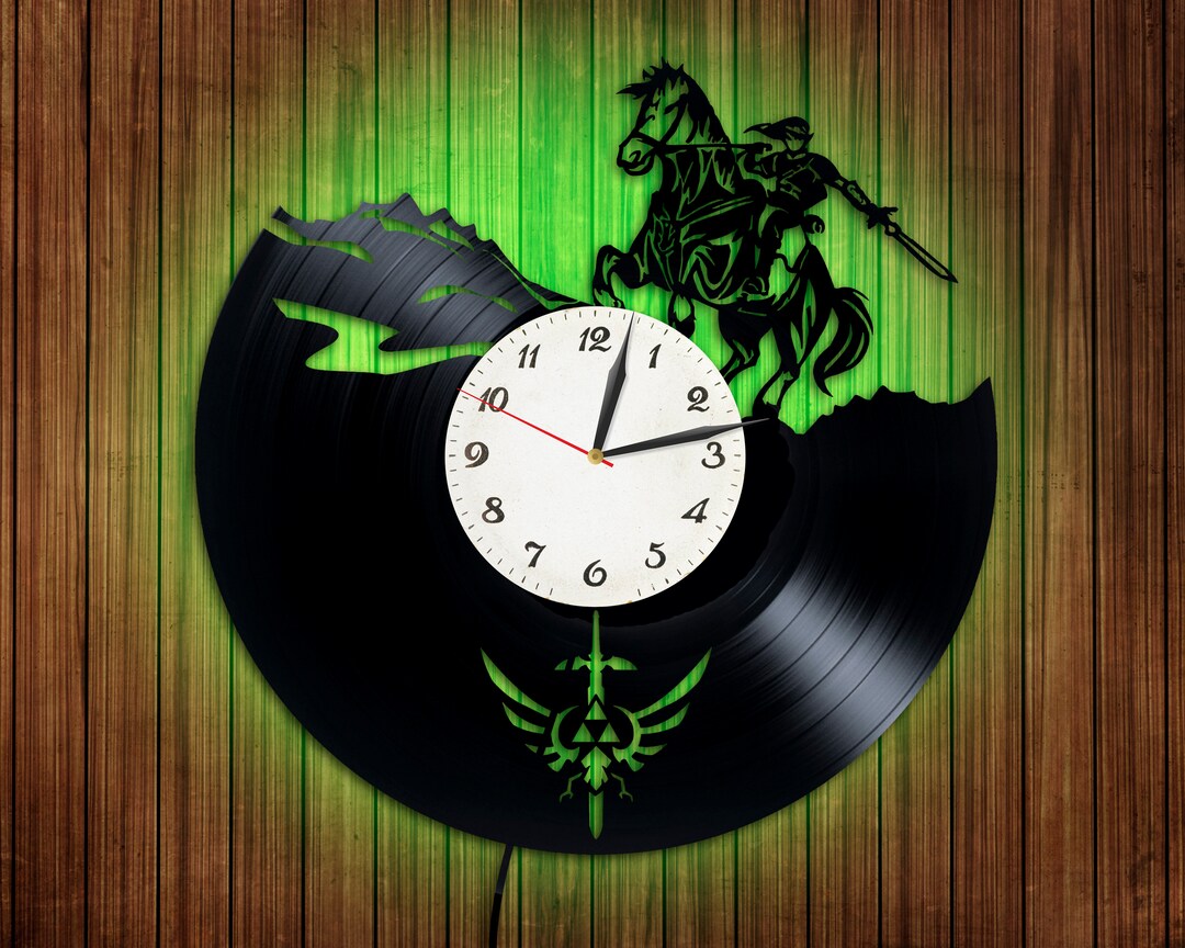 Princess Zelda Vinyl Wall Clock, Legend of Zelda, Zelda Gifts, Zelda ...