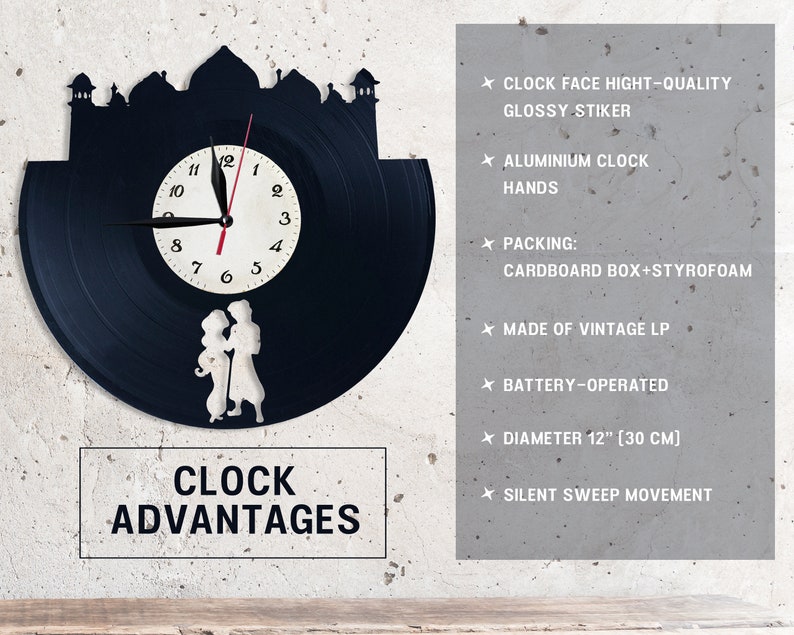 Star Wars Vinyl Record Wall Clock Rustic Unique Wall Clock | Etsy