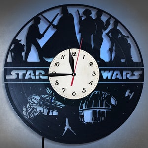 Star Wars Clock, Star Wars Print, Star Wars Decor, Star Wars Design ...