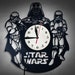 Star Wars Wall Clock, Star Wars, Vinyl Record Clock, Darth Vader Wall ...