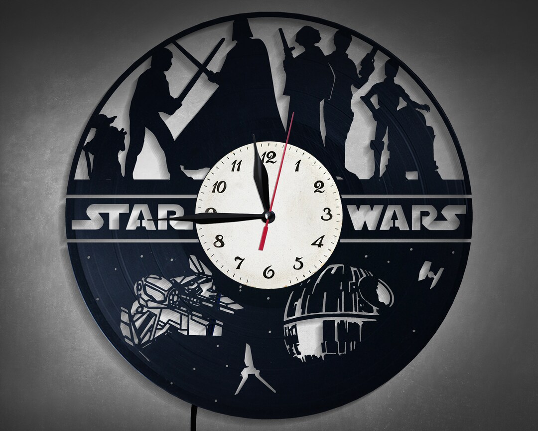 Star Wars Clock, Star Wars Print, Star Wars Decor, Star Wars Design ...