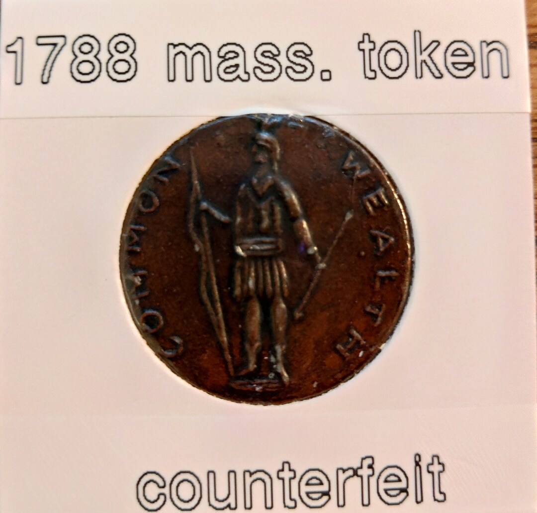1788 Massachusetts Cent / Penny Contemporary Counterfeit - Etsy