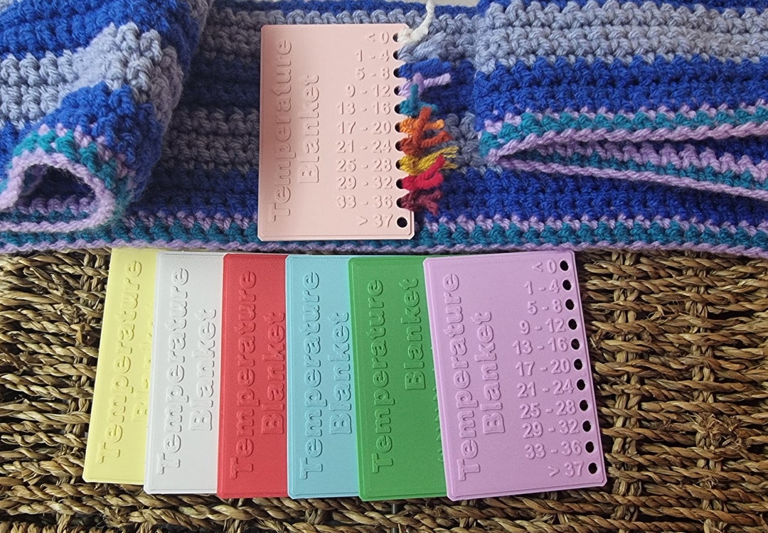 Temperature Blanket Shade Chart 3D Printed - Etsy UK