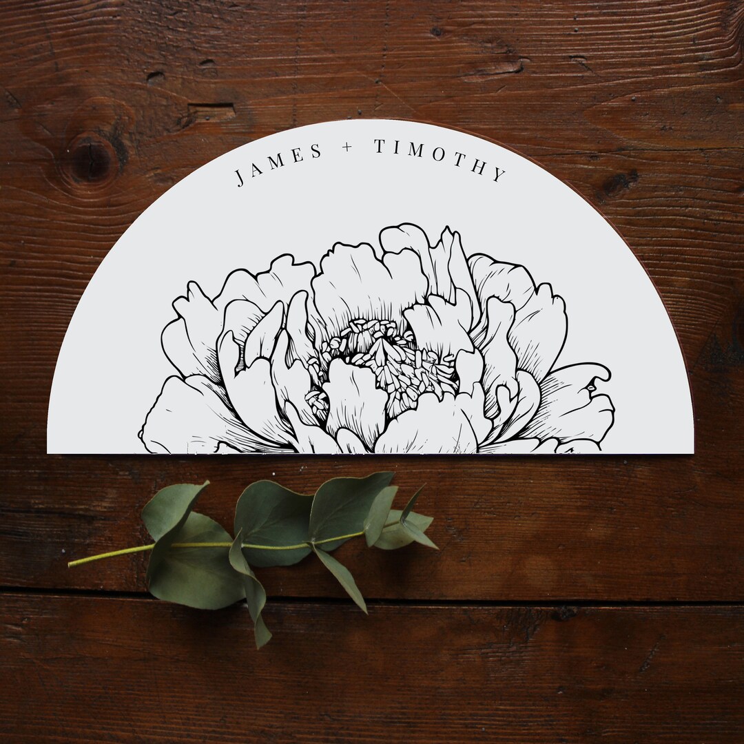 ASSISI Wedding Peony Fan, Printable Wedding Fan Template, Editable Fan ...