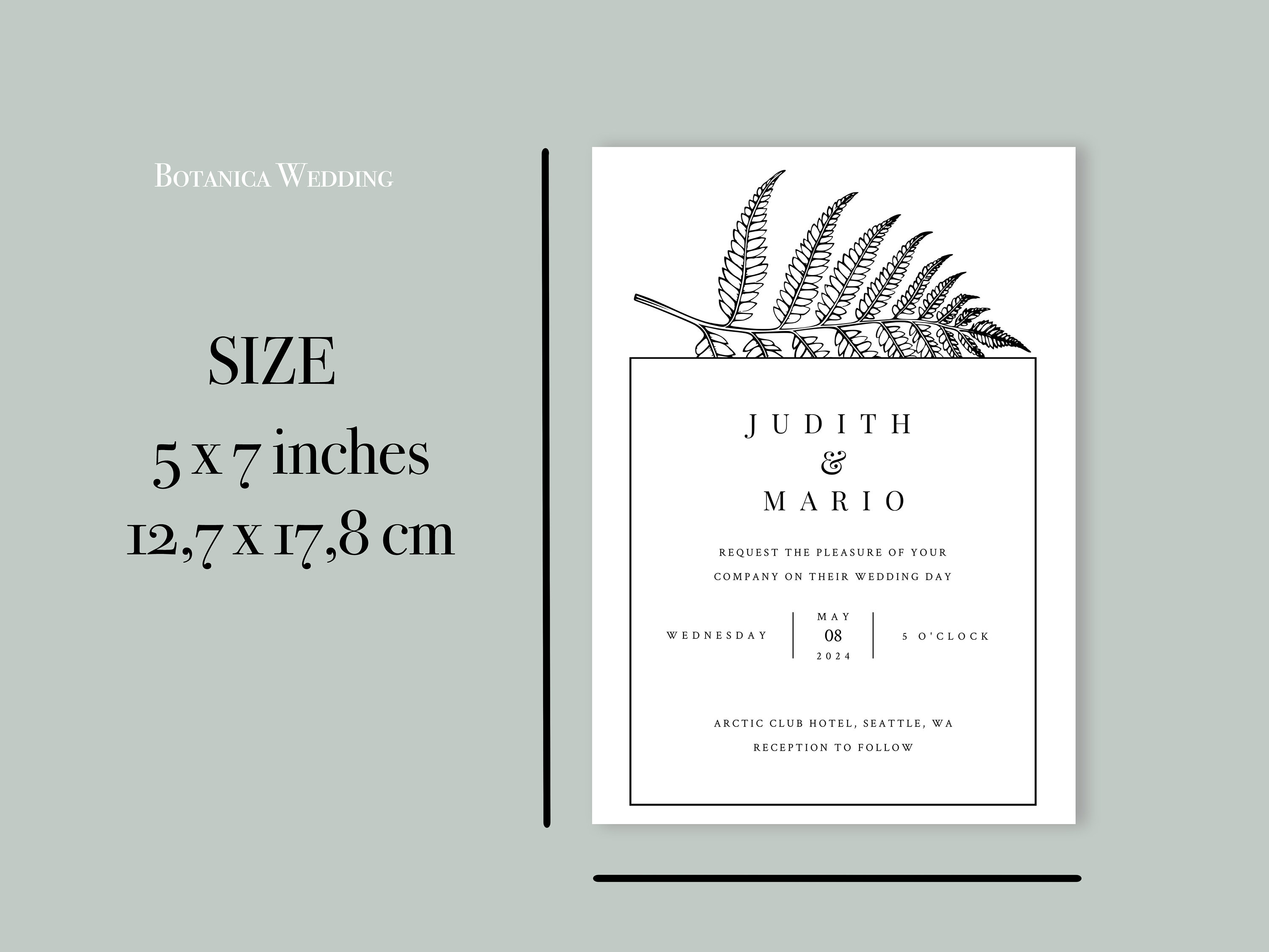 FIRENZE Roses Wedding Invitation Set Template, Elegant Wedding Set ...