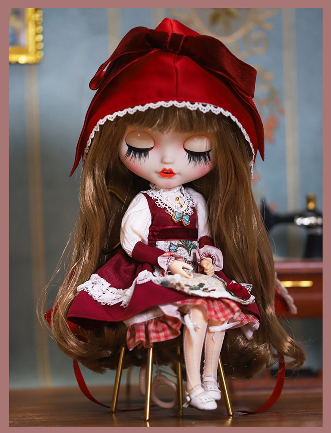 Blythe Out-fit Little Red-cap Doll Dress Fit for Blythe/ob24/azone - Etsy