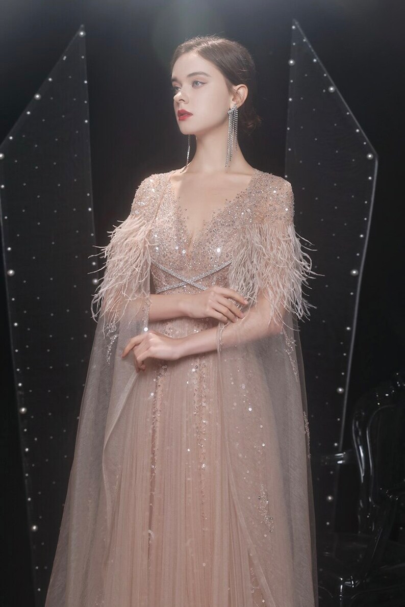 Ethereal Wedding Dress Unique Prom or Formal Evening Gown in - Etsy