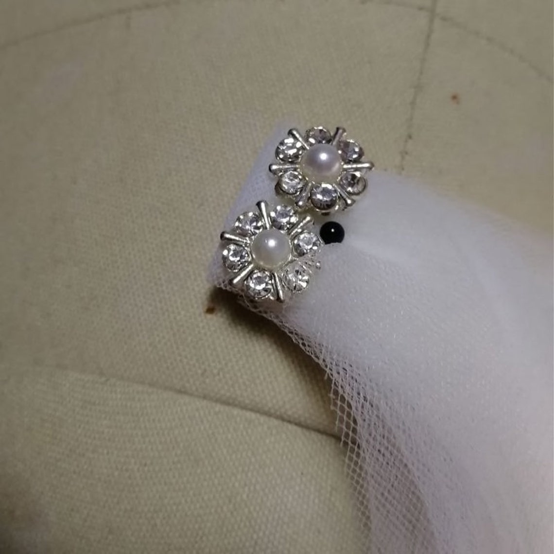 Bridal Wedding Veil With Pearl Swag Detail Wedding Cape With - Etsy Canada