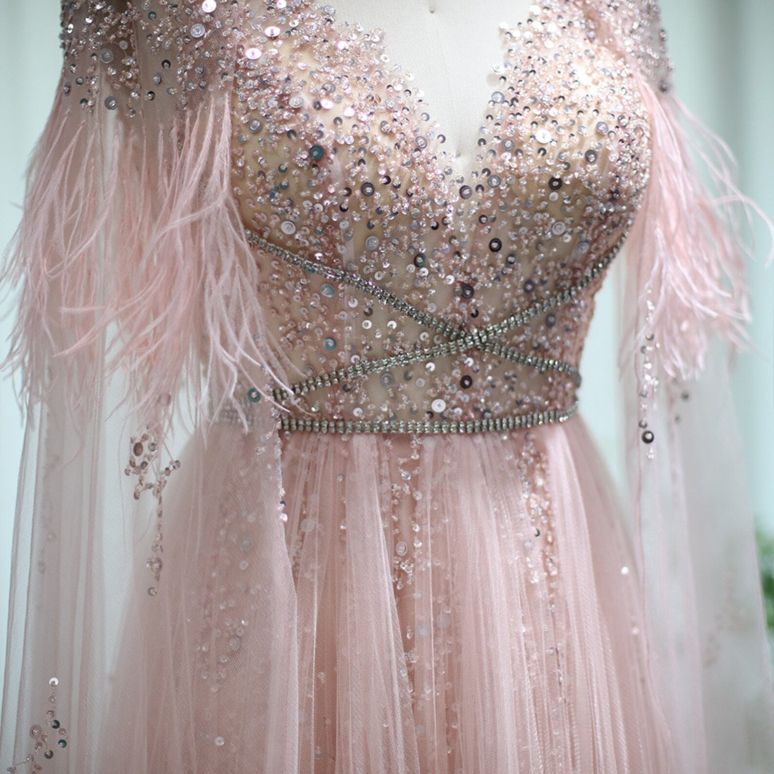 Ethereal Wedding Dress Unique Prom or Formal Evening Gown in - Etsy