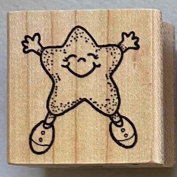 Star Rubber Stamp - Etsy